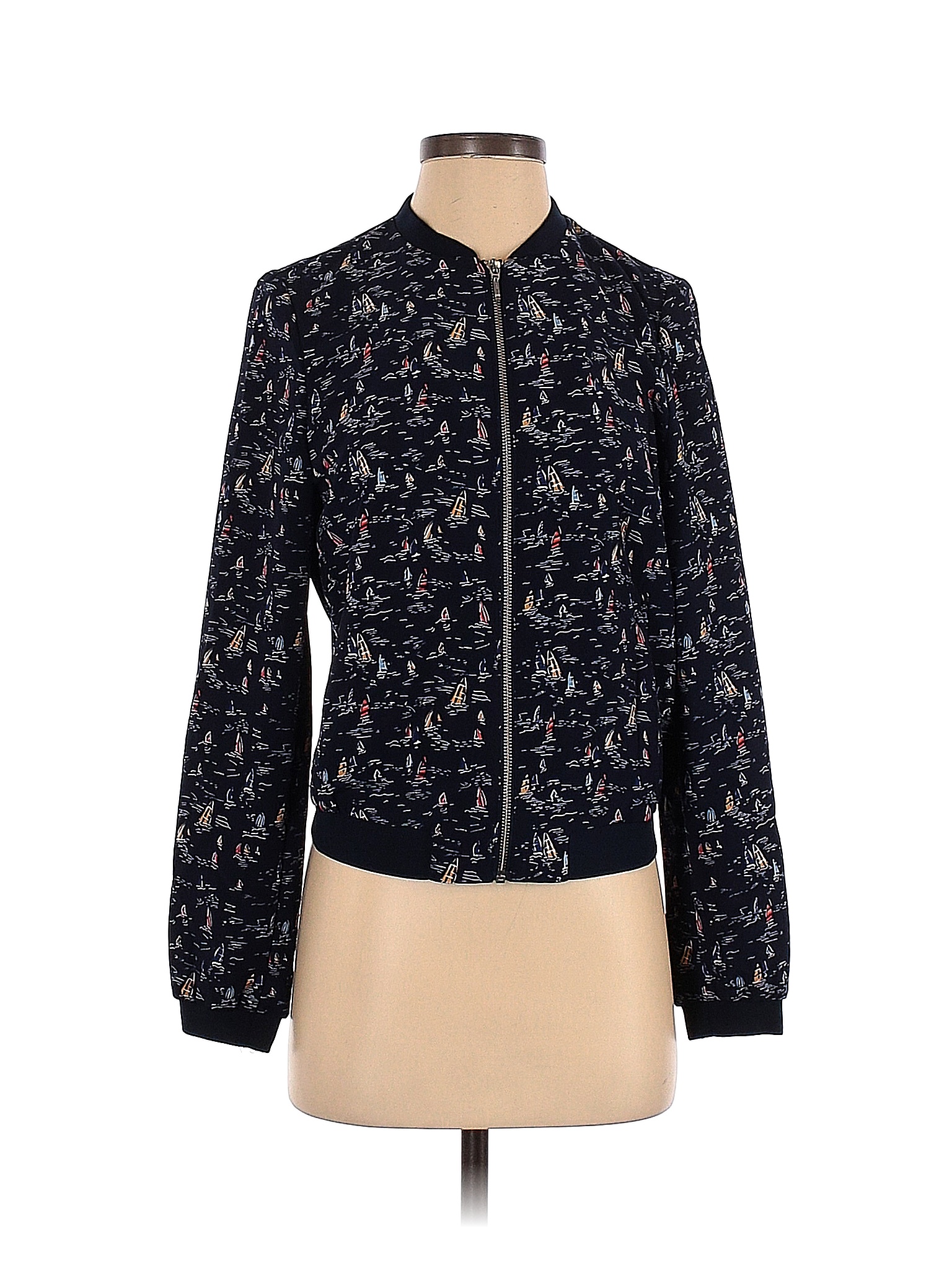 The Limited 100% Polyester Black Blue Jacket Size XS - 81% off | thredUP