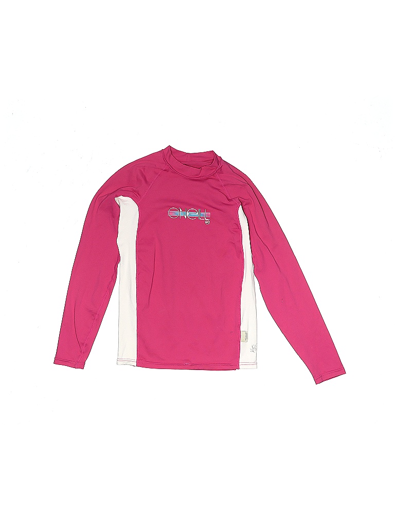 O'Neill Graphic Solid Pink Rash Guard Size 12 - 72% off | thredUP