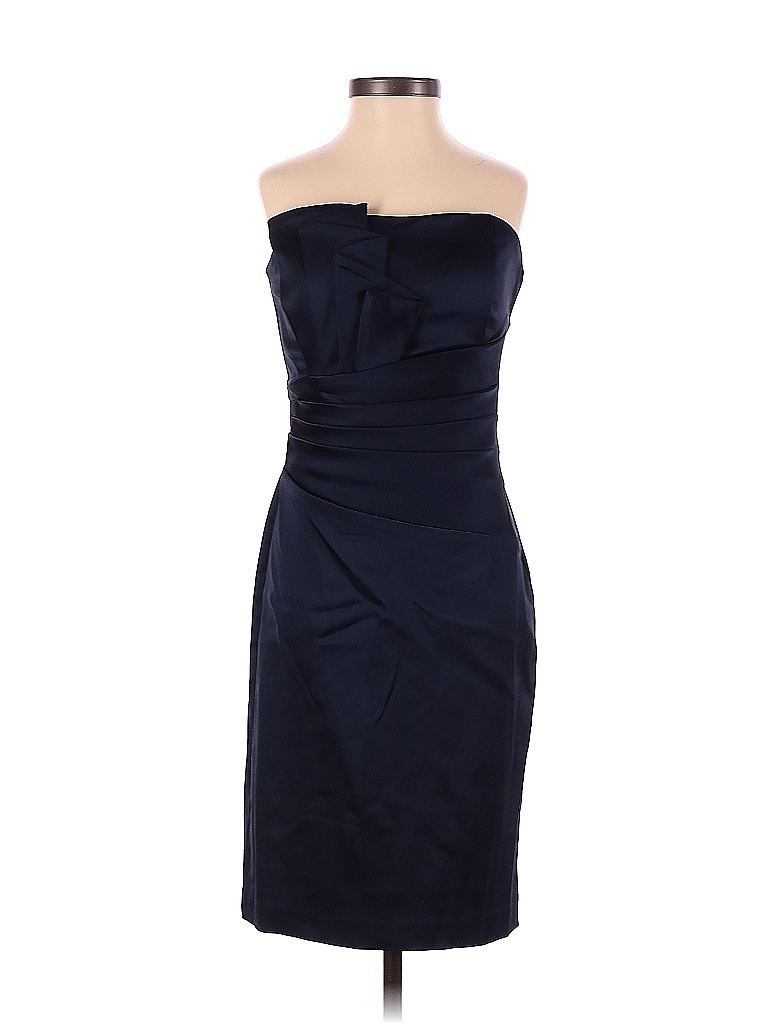 Cache Solid Blue Cocktail Dress Size 4 - 74% off | thredUP