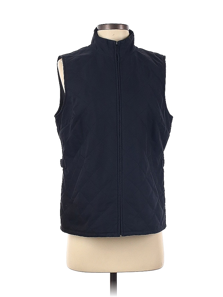 Orvis Solid Blue Black Vest Size S - 77% off | thredUP