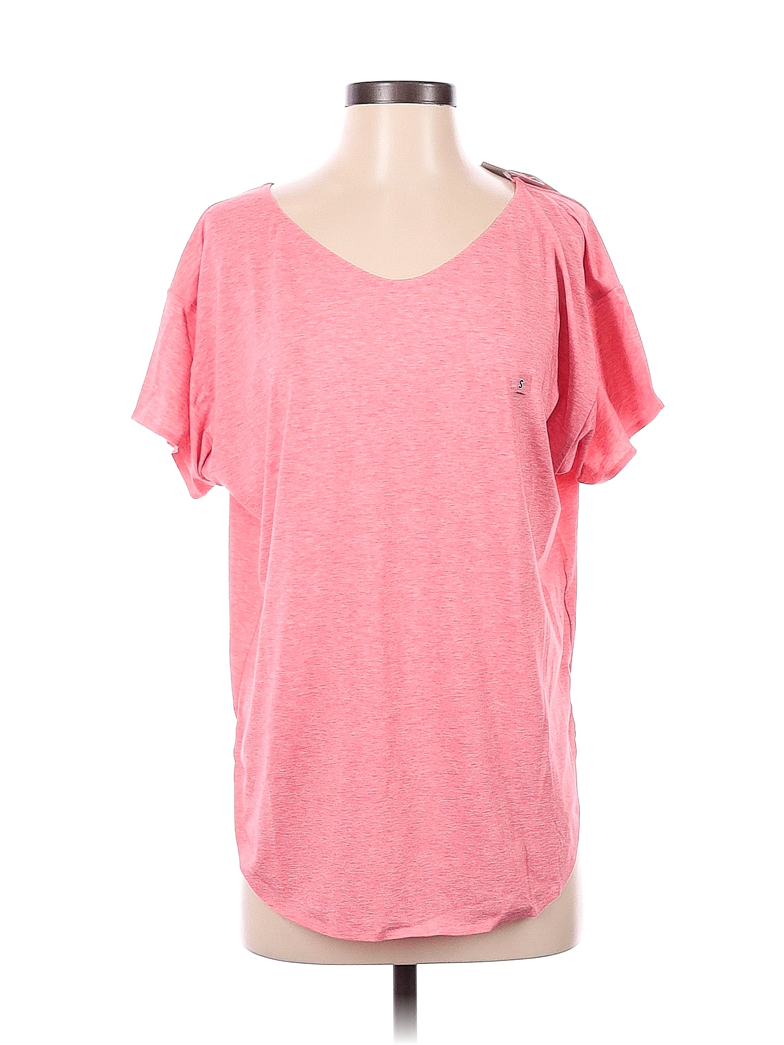 Uniqlo Colored Pink Short Sleeve Top Size S - 68% off | thredUP