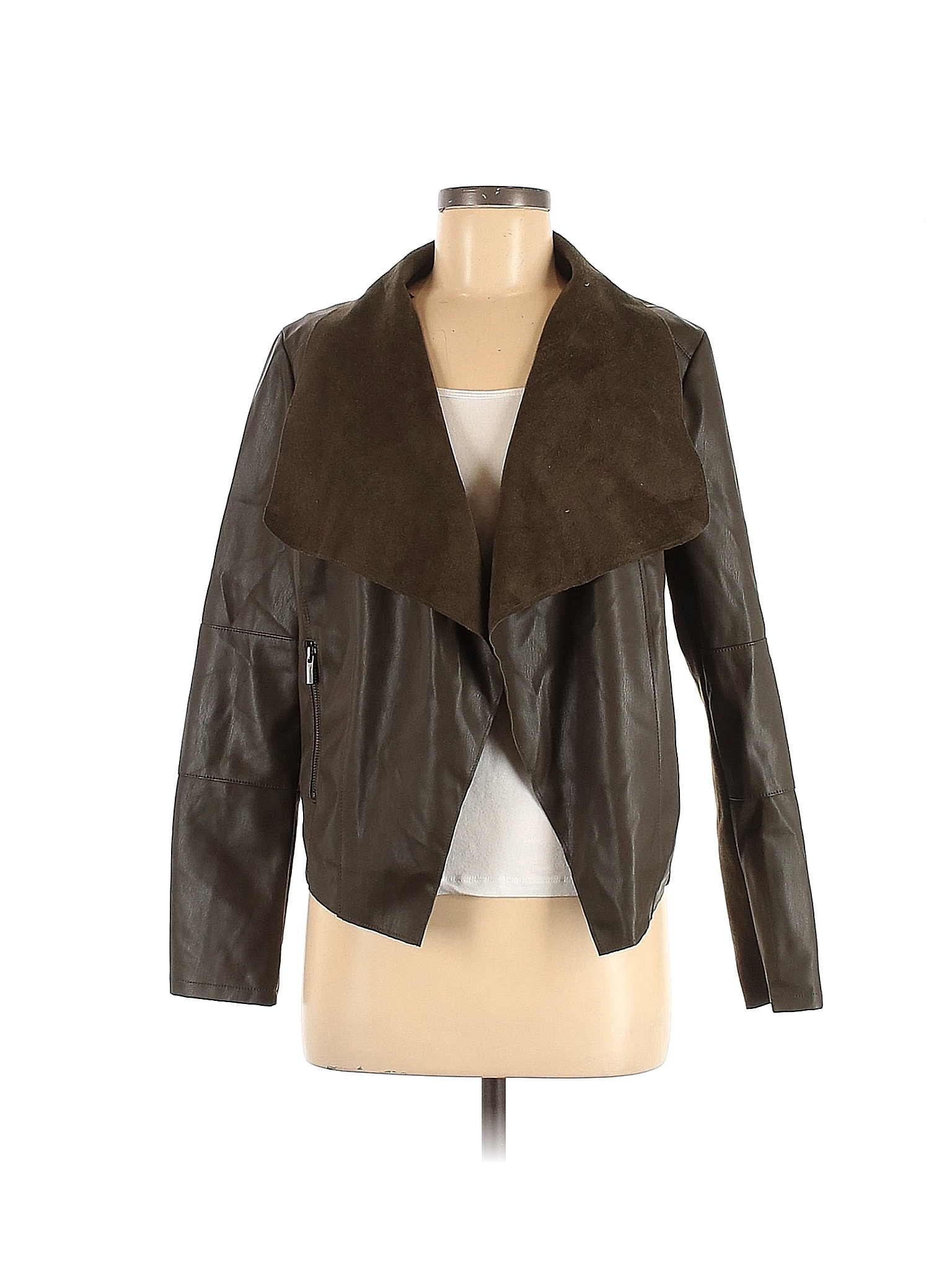 Bagatelle Green Leather Jacket Size M - 80% off | thredUP