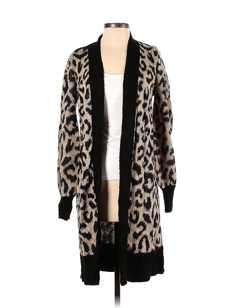 Marled by Reunited 100% Acrylic Animal Print Color Block Leopard Print ...