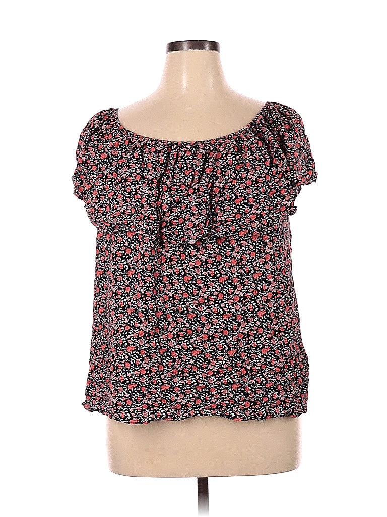 Torrid Black Short Sleeve Blouse Size 1X Plus (1) (Plus) - 60% off ...