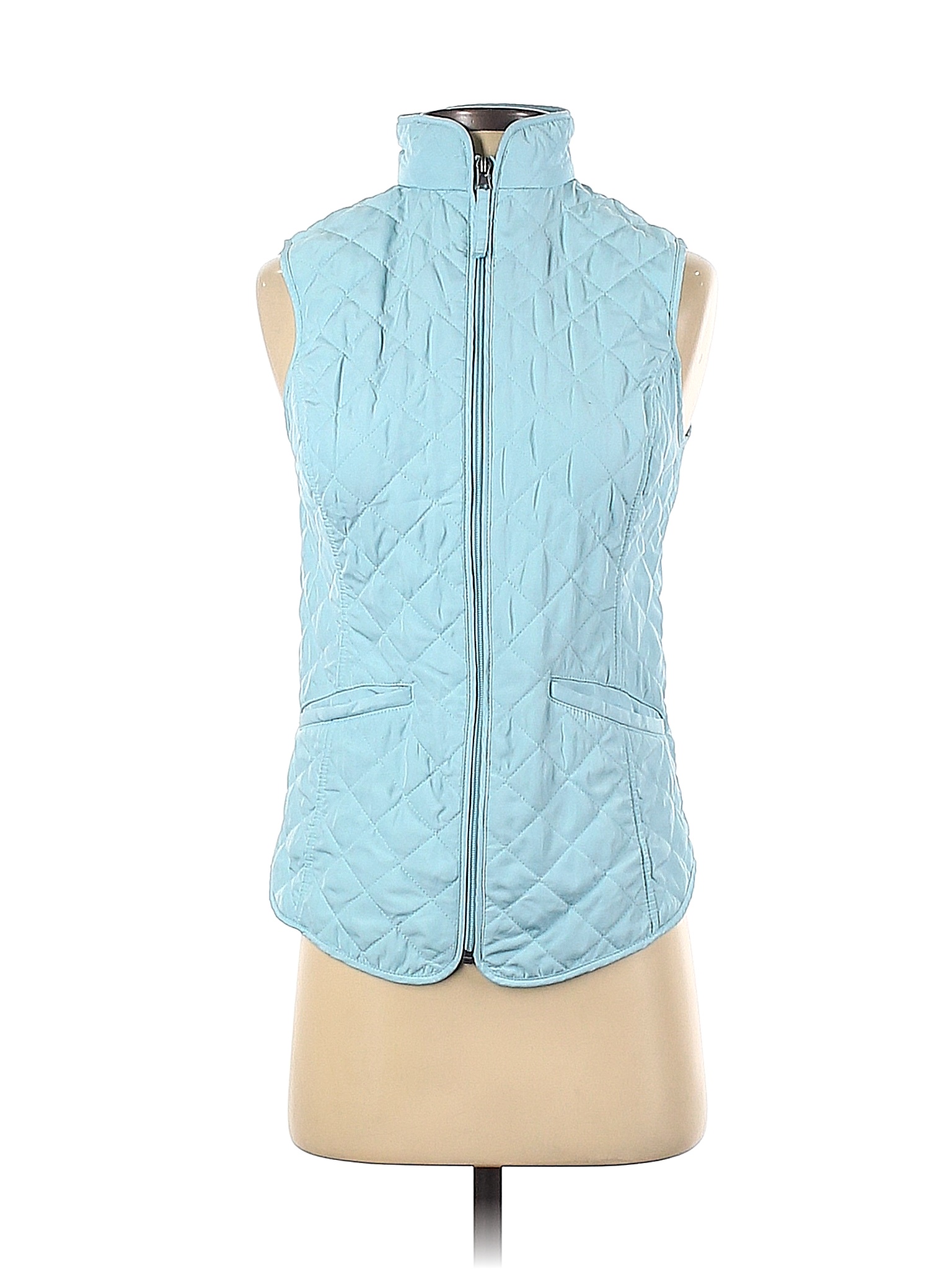 Van Heusen 100% Polyester Solid Blue Vest Size XXS - 77% off | thredUP