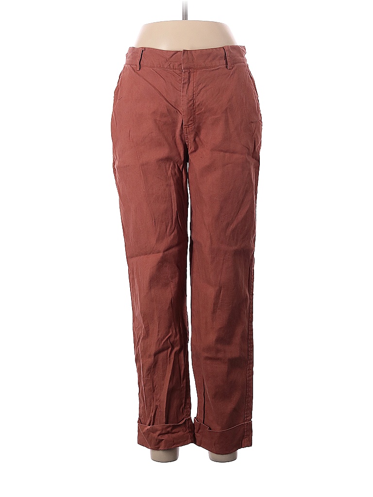 Peruvian Connection Orange Linen Pants Size 8 - 74% off | thredUP
