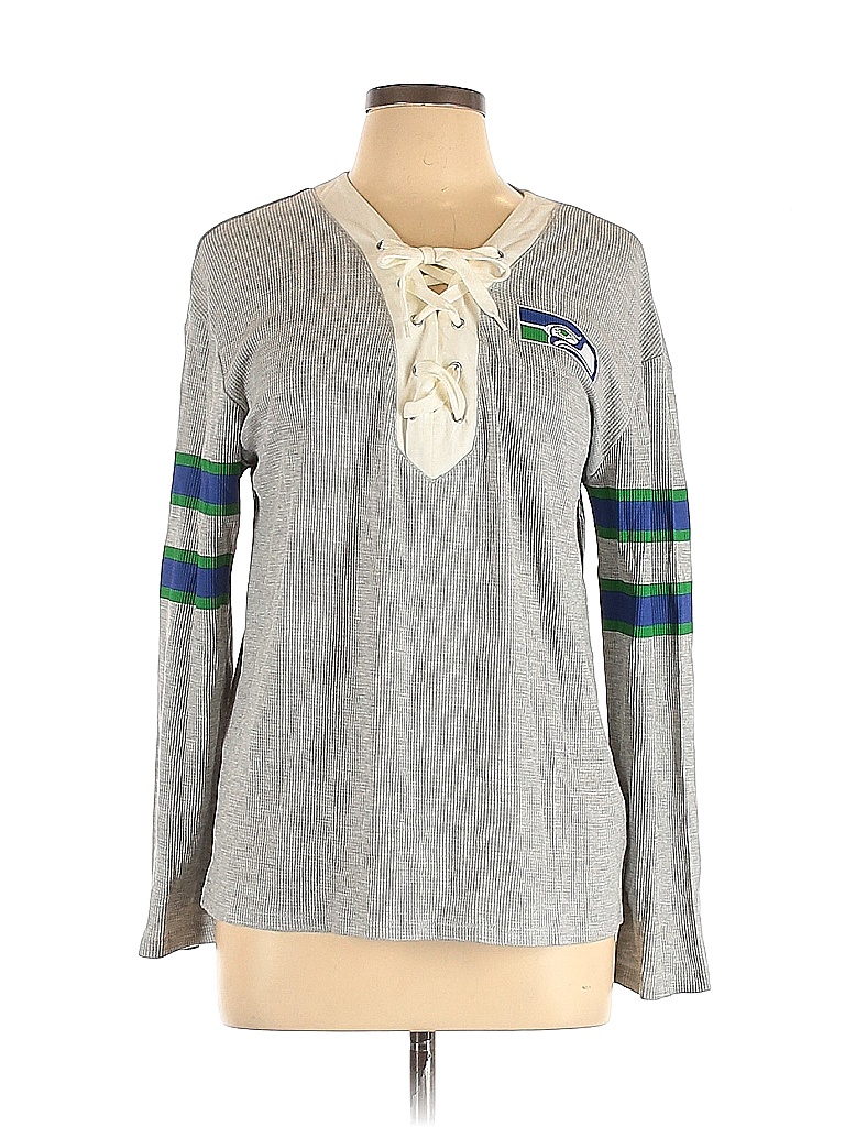 Junk Food Gray Thermal Top Size L - 56% off | thredUP