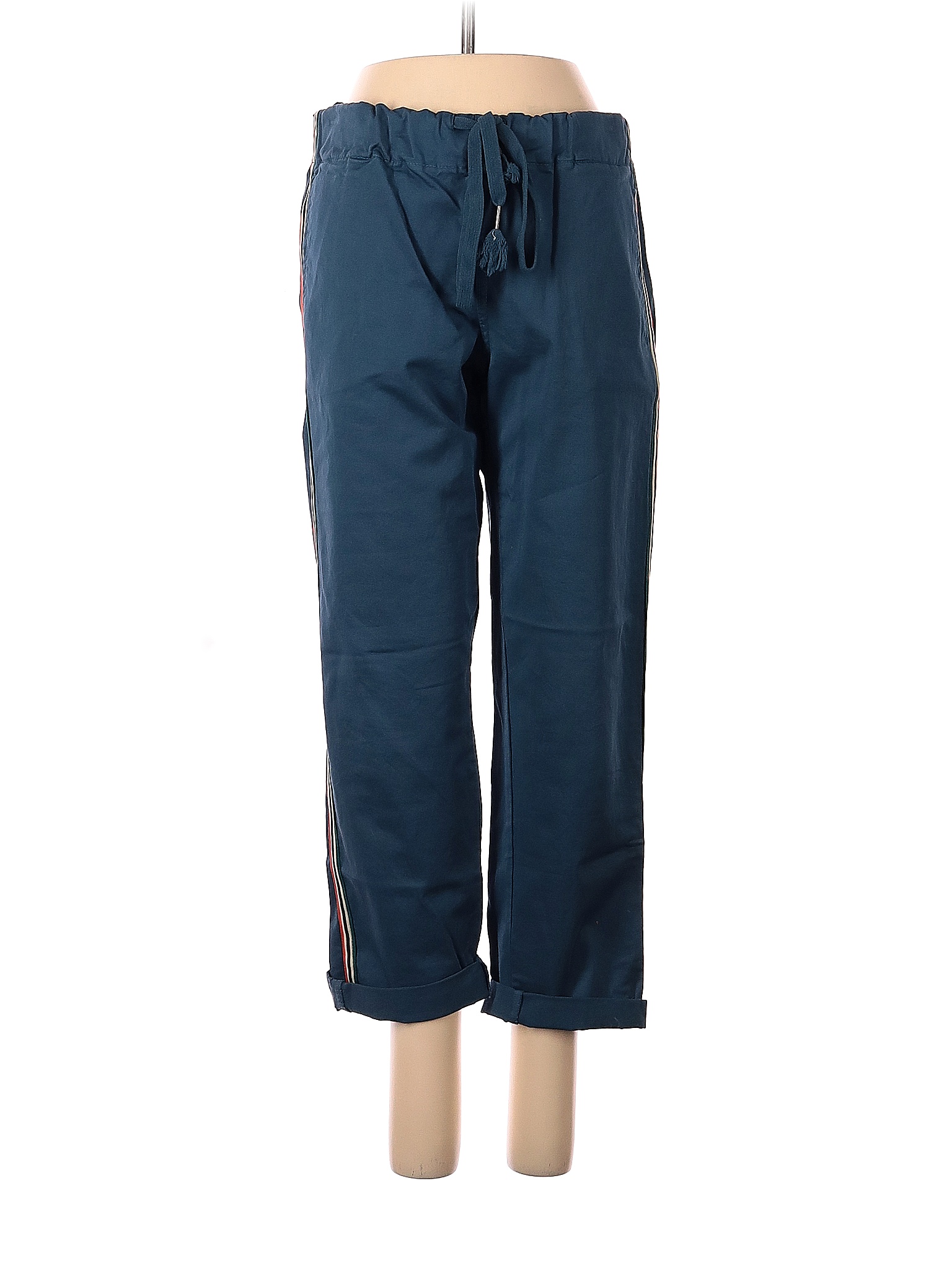 Assorted Brands 100% Polyester Solid Blue Casual Pants Size S - 82% off ...