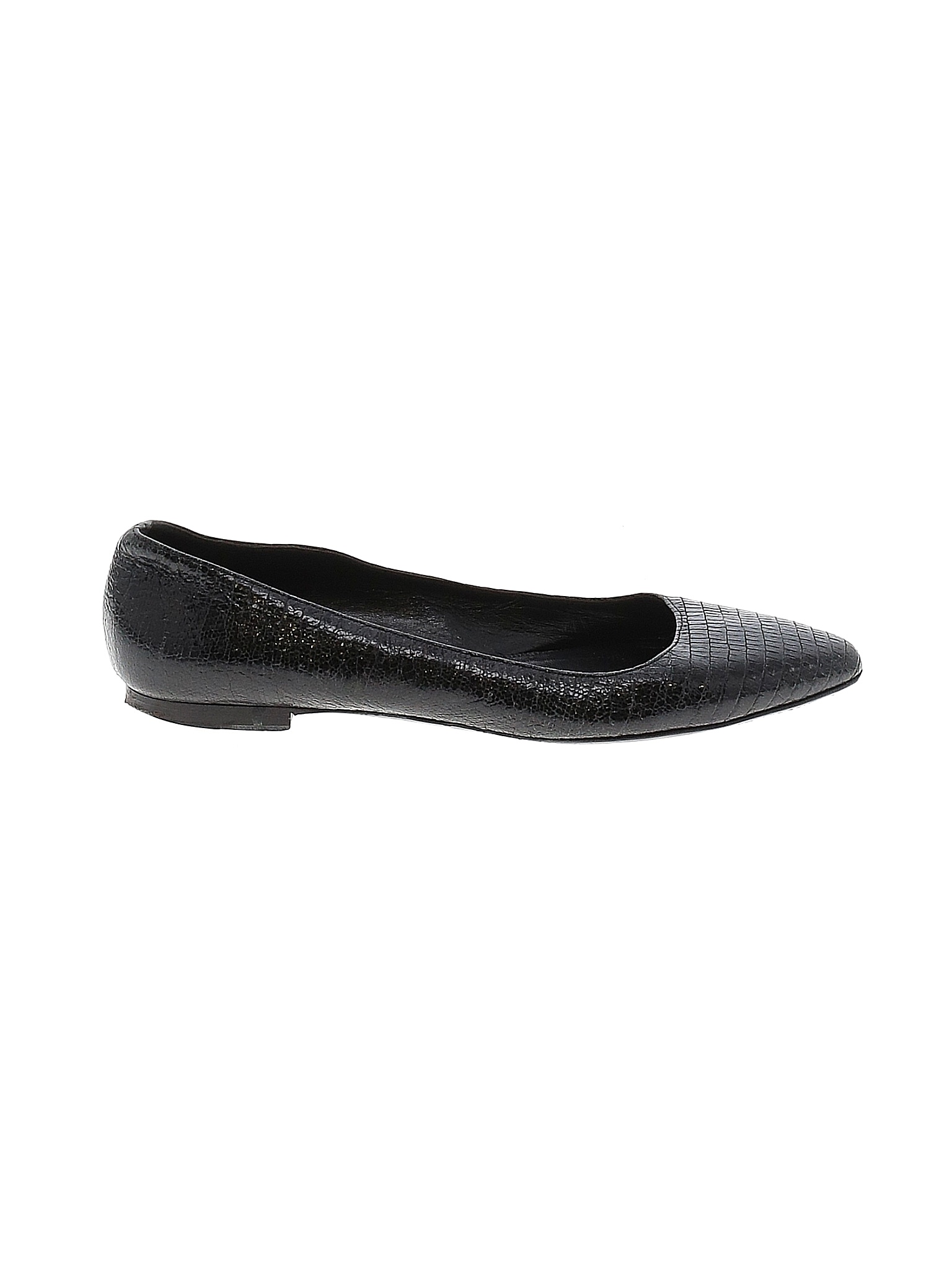 Max Mara Solid Black Flats Size 37 (EU) - 86% off | thredUP