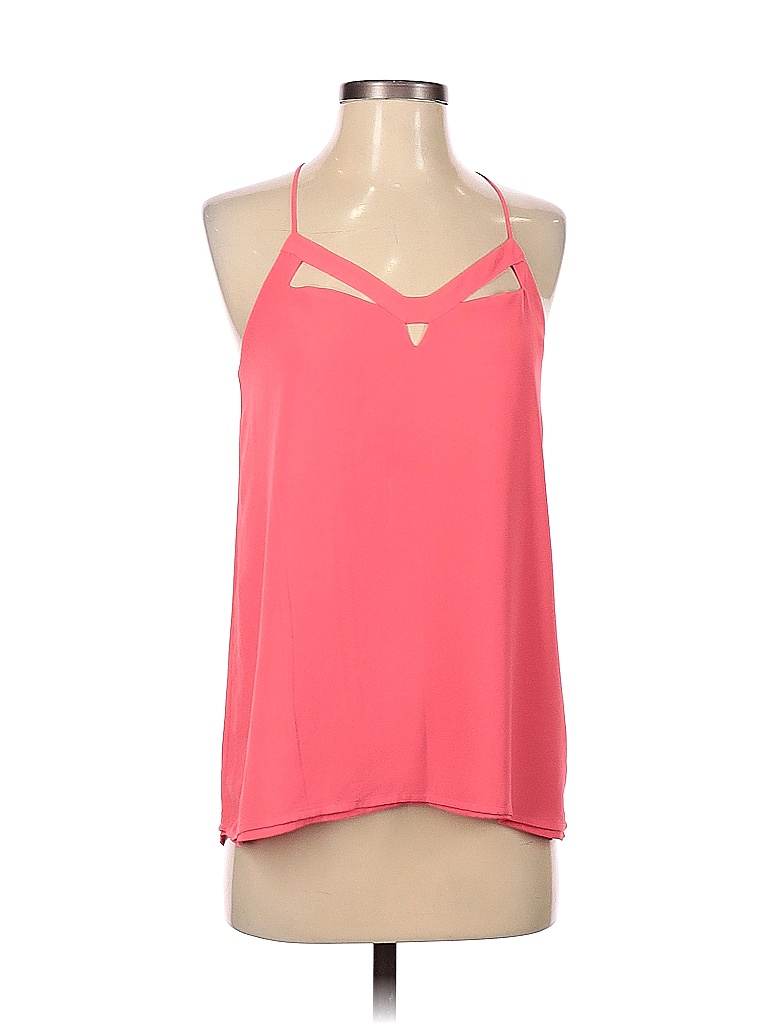 Express Outlet Solid Pink Sleeveless Blouse Size S 72 Off Thredup