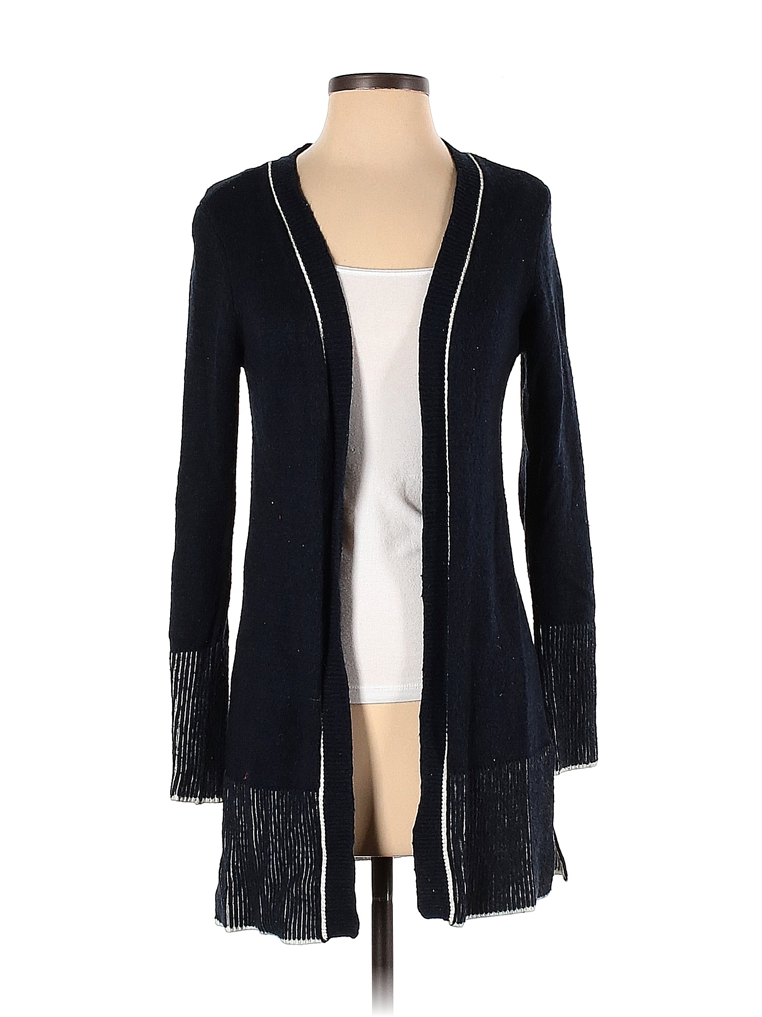 Market and Spruce Solid Color Block Black Blue Cardigan Size XS - 81% ...