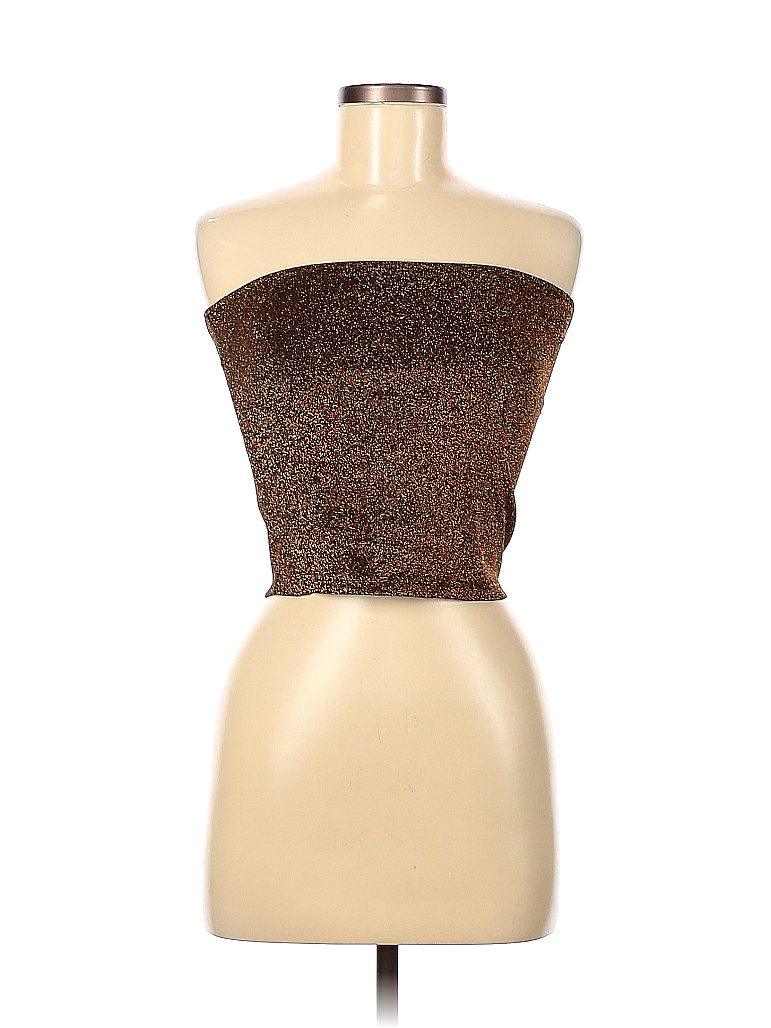 Forever 21 Brown Gold Tube Top Size M - 50% off | thredUP