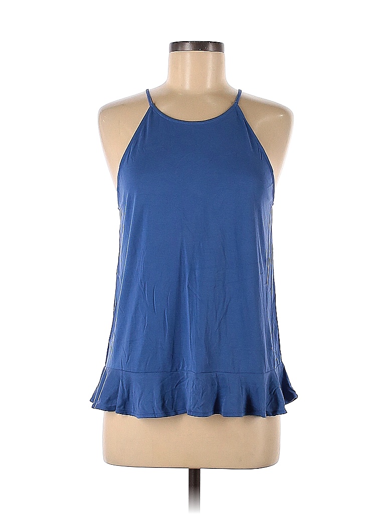 Ann Taylor Loft Blue Sleeveless Blouse Size S 72 Off Thredup