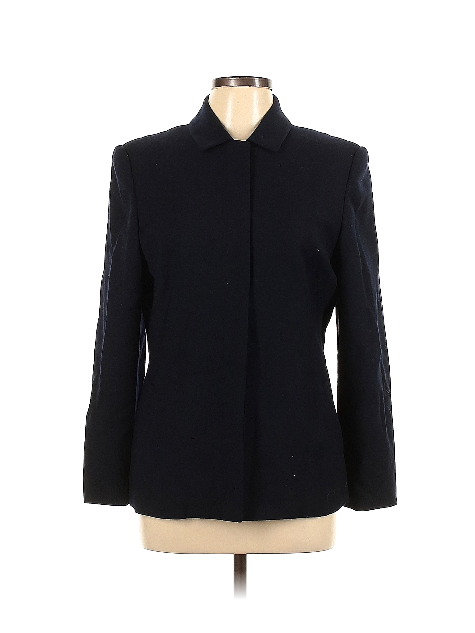Halston 100% Wool Blue Jacket Size 10 - 77% off | thredUP