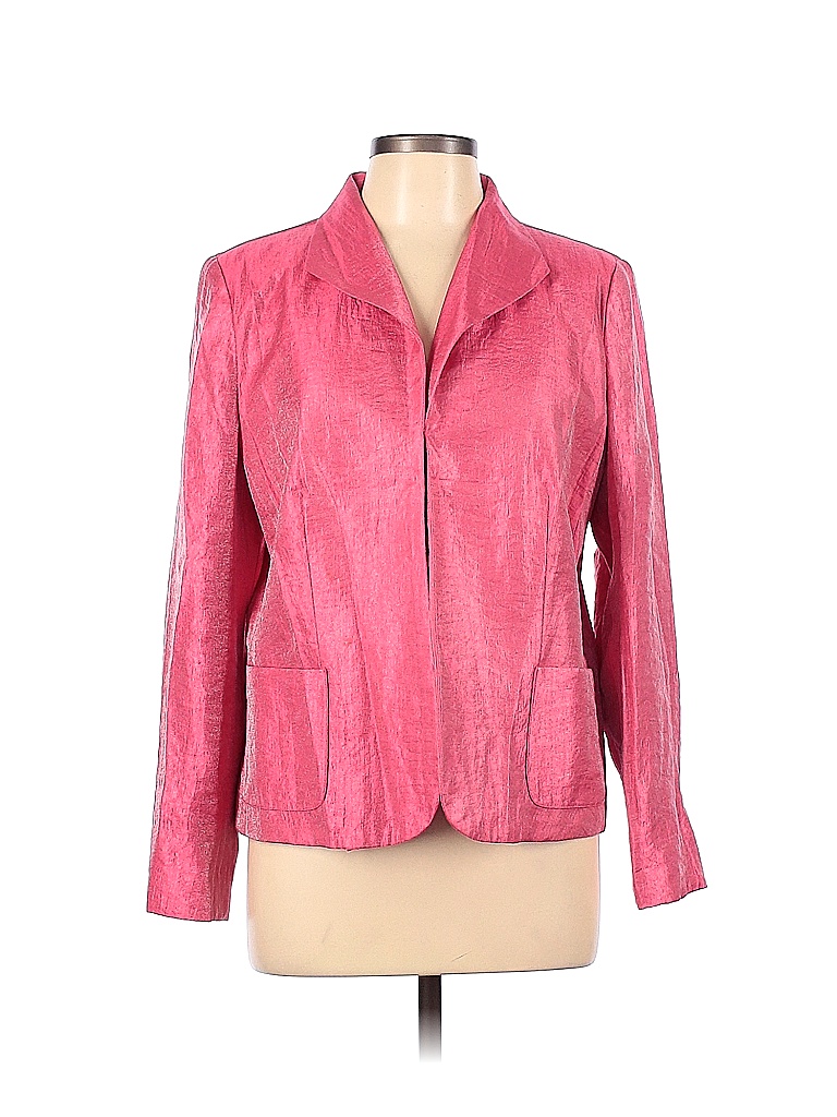 Tanjay Solid Colored Pink Jacket Size 10 75 Off Thredup