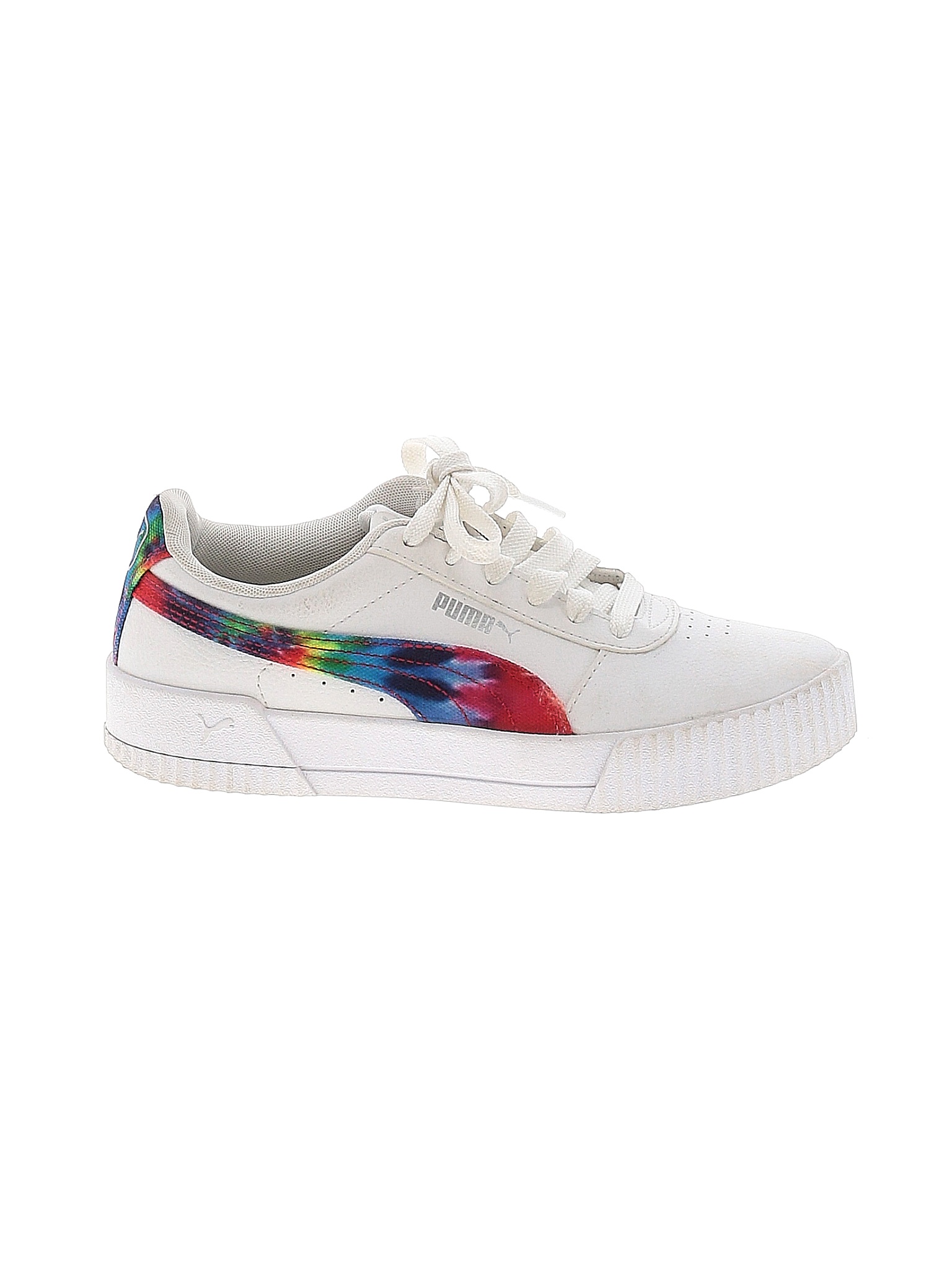 Puma Color Block Solid White Sneakers Size 5 1/2 - 60% off | thredUP
