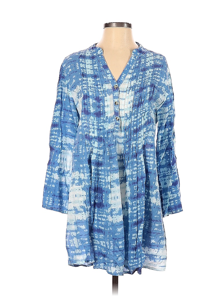 Apu Tie-dye Blue Casual Dress Size S - 86% off | thredUP