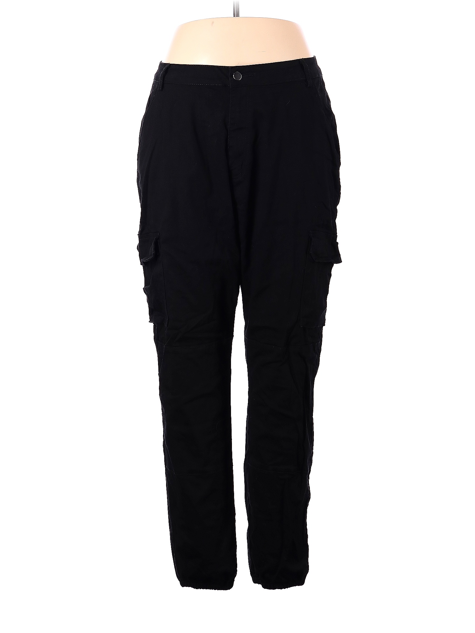 Assorted Brands Solid Black Cargo Pants Size 3X (Plus) - 52% off | thredUP