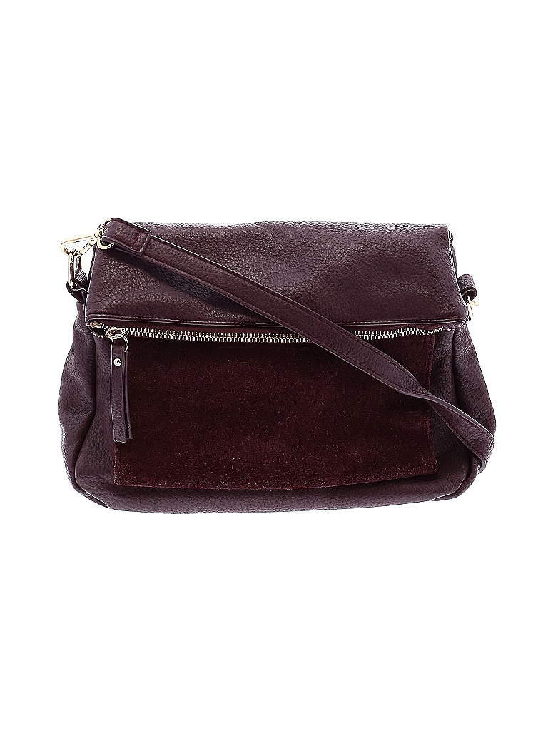 Moda Luxe Solid Maroon Burgundy Crossbody Bag One Size - 59% off | thredUP