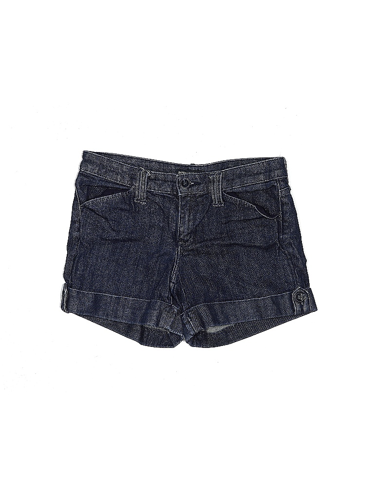 Banana Republic Factory Store 100% Cotton Solid Blue Denim Shorts Size ...