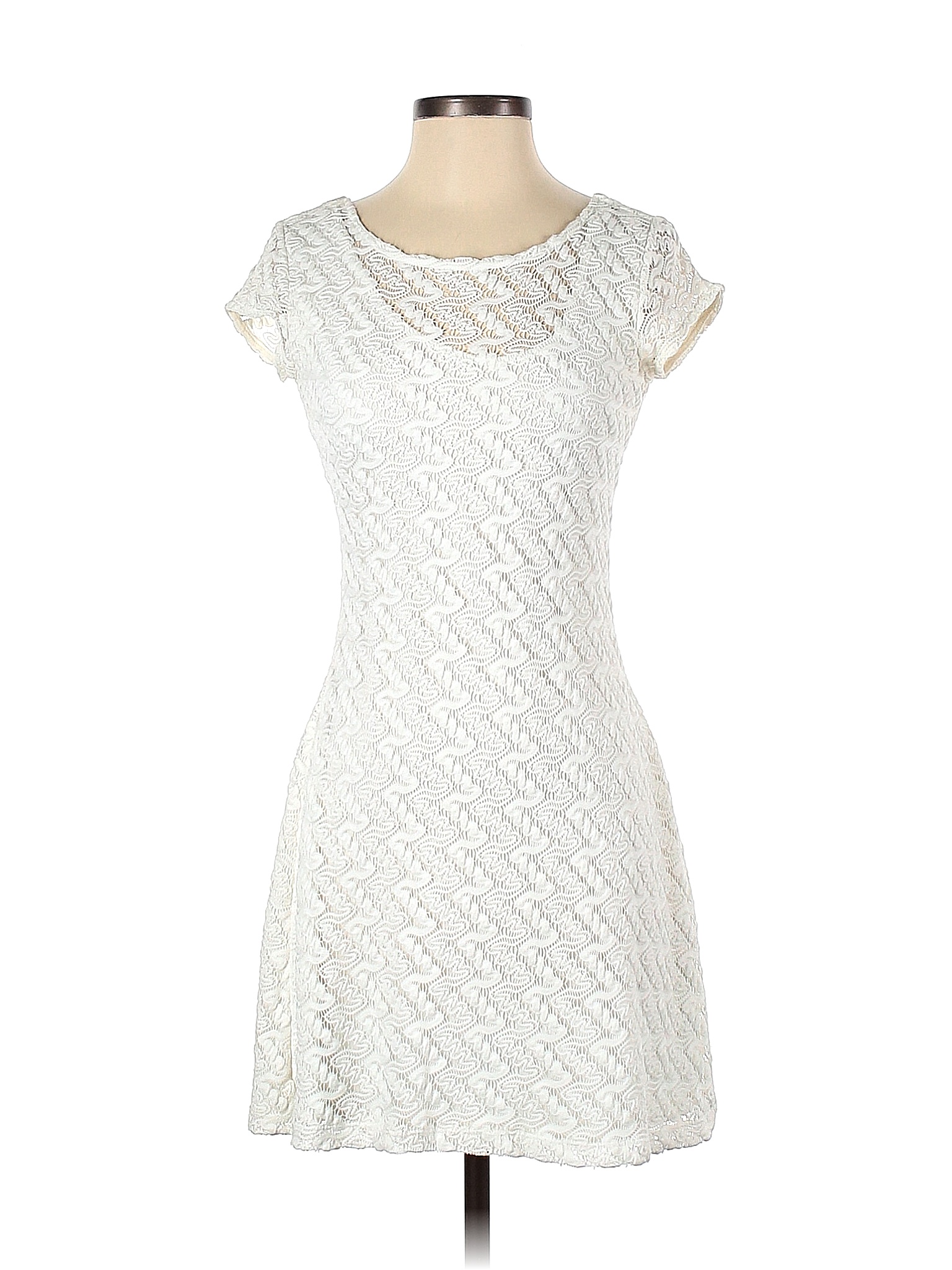 Apt. 9 Solid White Casual Dress Size XS - 81% off | ThredUp