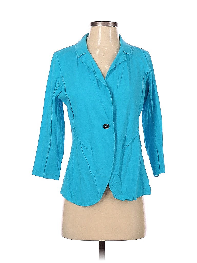 Peter Nygard Solid Blue Jacket Size S - 78% off | thredUP
