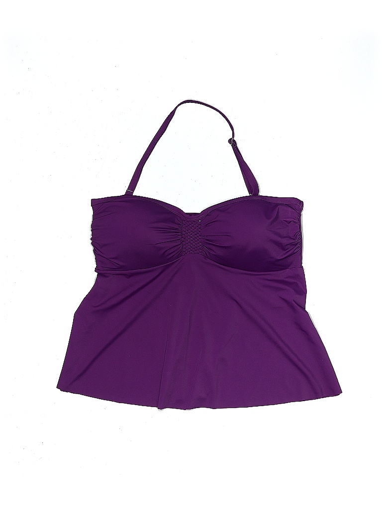Swimsuits for all Solid Purple Swimsuit Top Size 18 (Plus) - 52% off ...