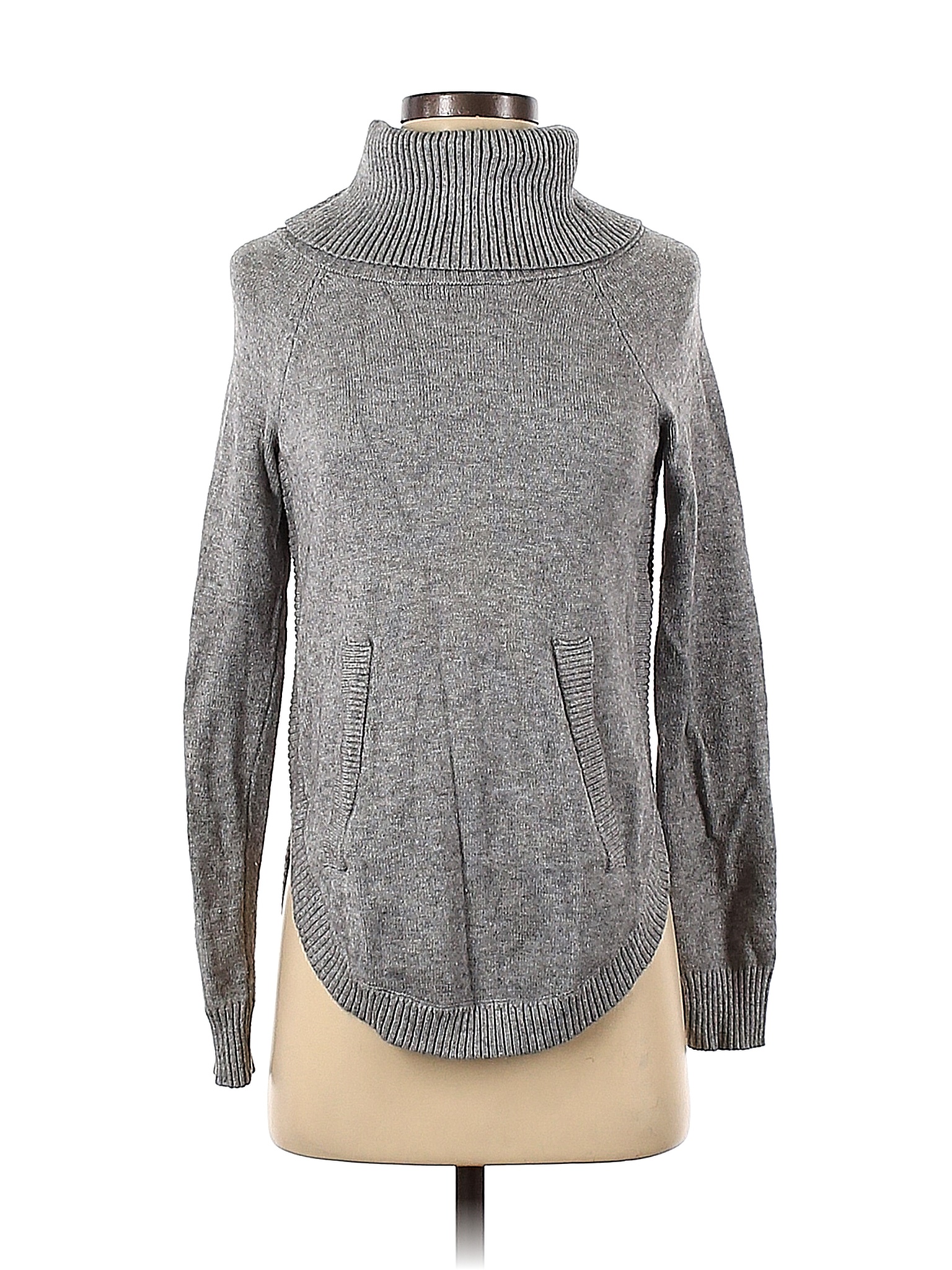 Cable & Gauge Marled Gray Turtleneck Sweater Size XS - 52% off | thredUP