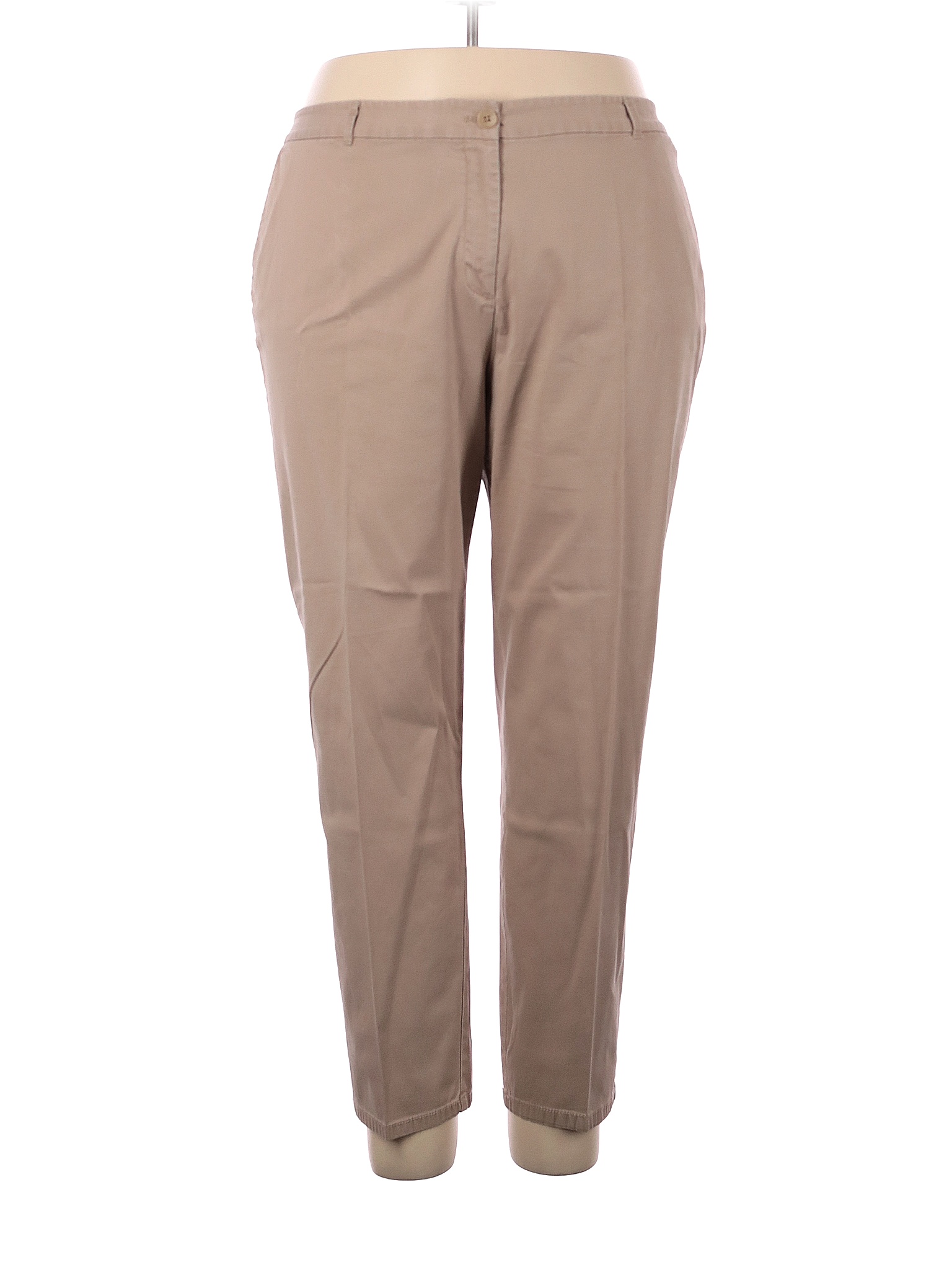 Talbots Solid Brown Tan Casual Pants Size 22 (Plus) - 72% off | thredUP