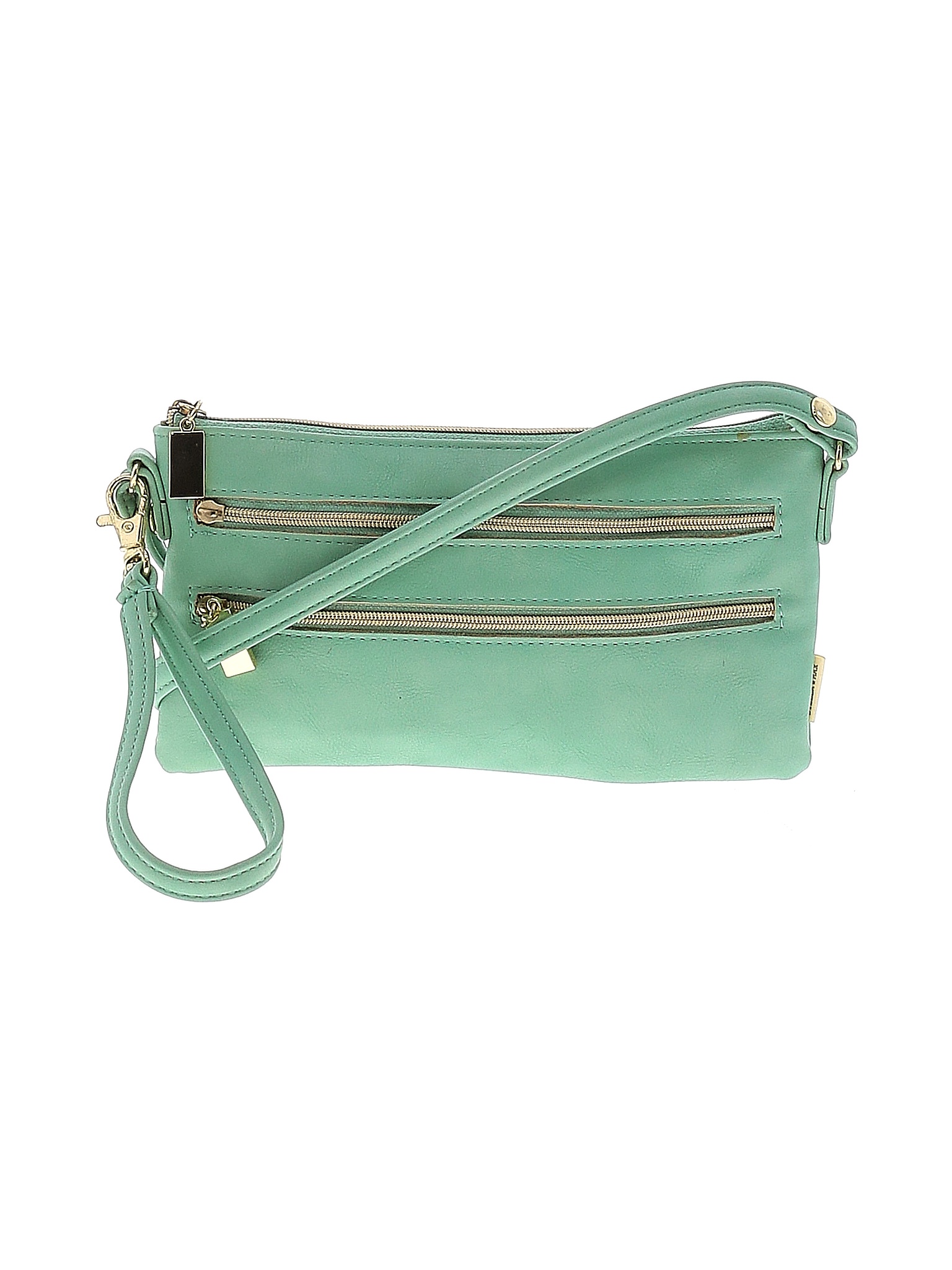 Stella & Max Solid Color Block Colored Blue Crossbody Bag One Size - 68 ...