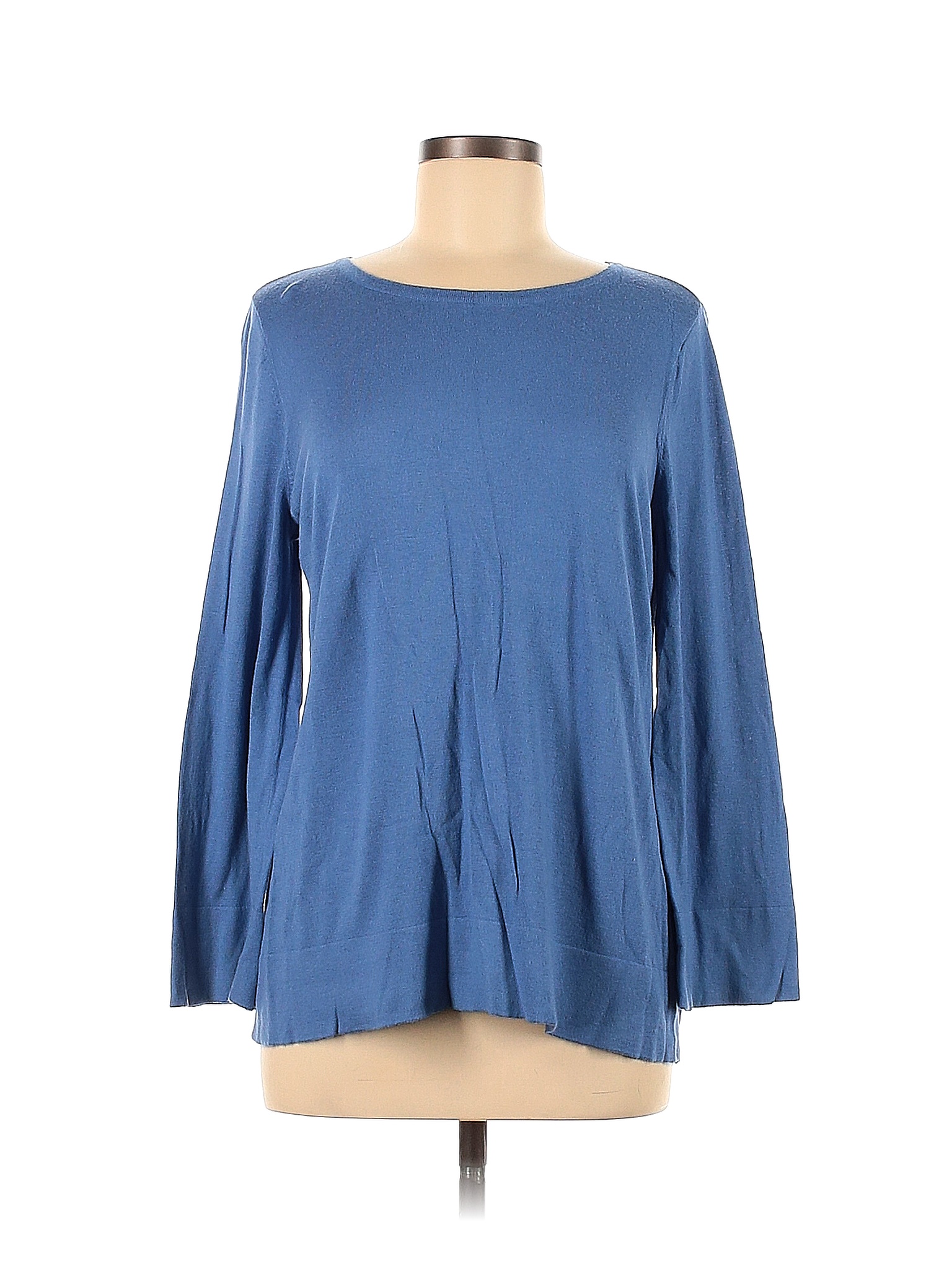 Talbots Outlet Solid Blue Pullover Sweater Size M - 60% off | thredUP
