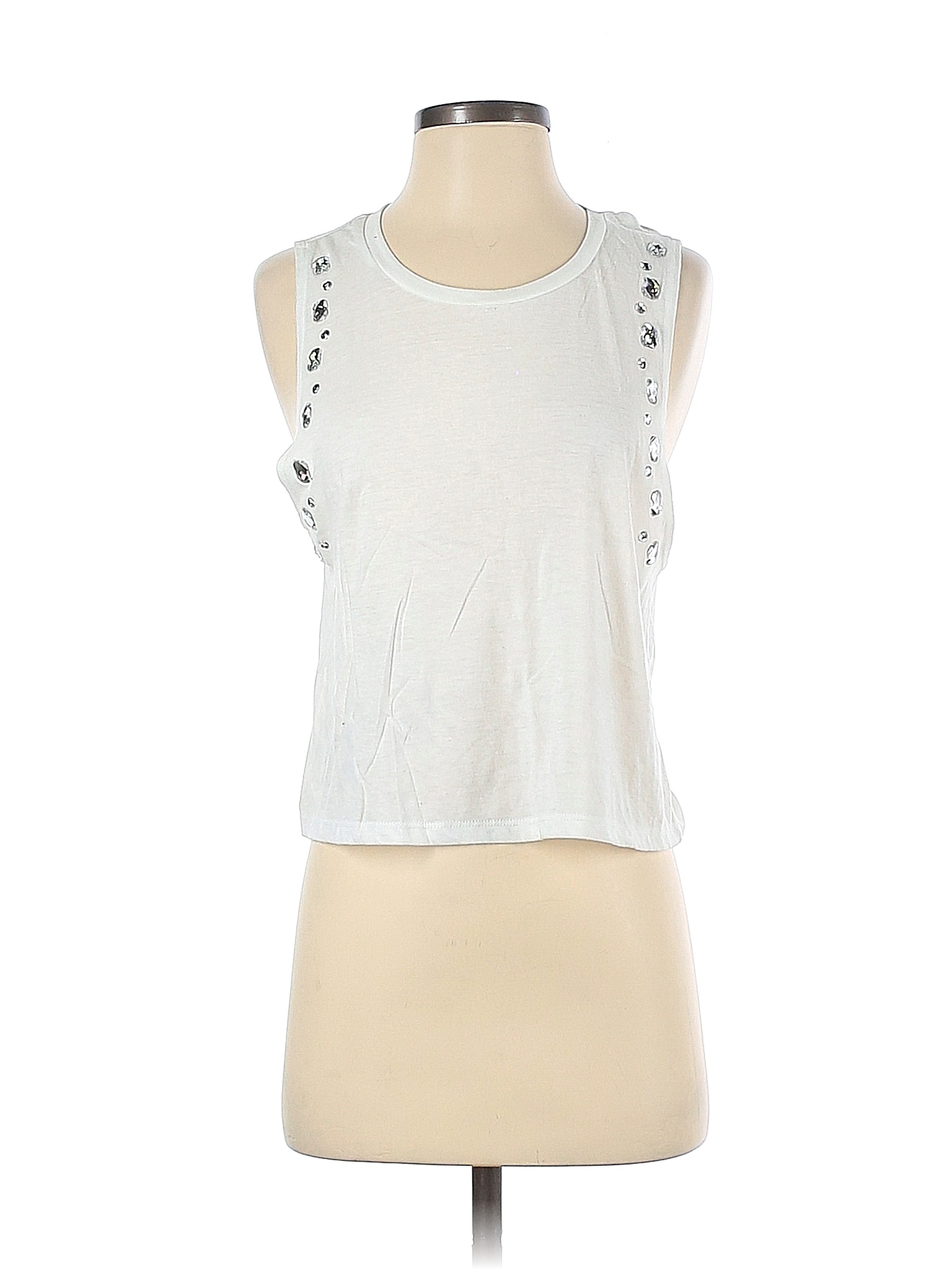 Bozzolo Silver Sleeveless Top Size S - 30% off | ThredUp