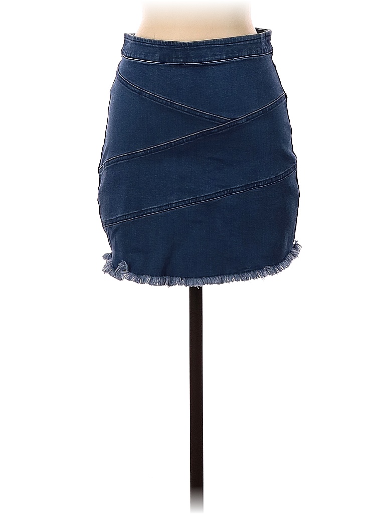 BCBGeneration Blue Denim Skirt Size 0 - 88% off | ThredUp