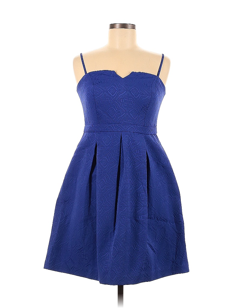 Moulinette Soeurs Solid Blue Cocktail Dress Size 6 86 Off Thredup