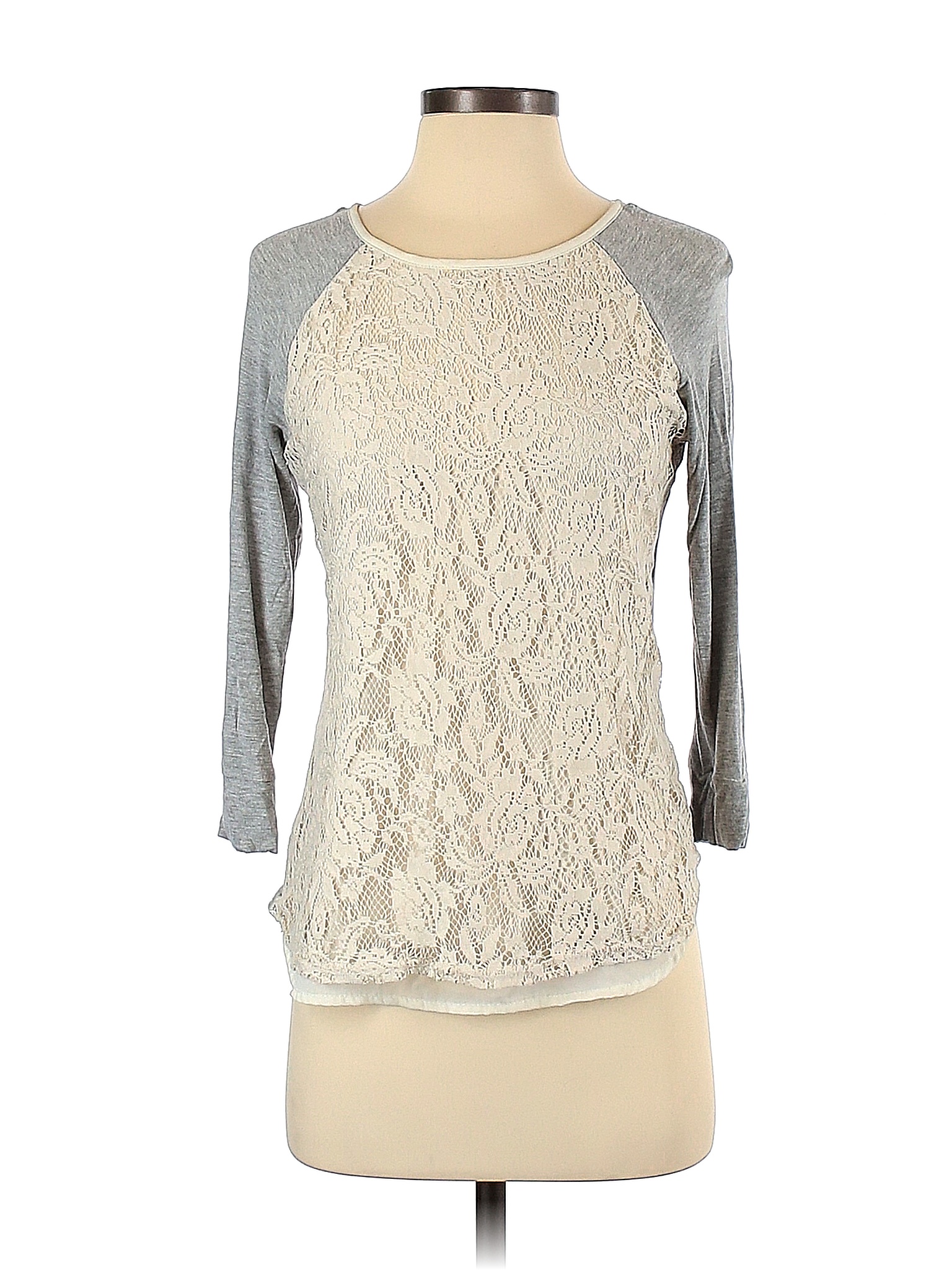 Market and Spruce Solid Gray Long Sleeve Top Size XS - 82% off | thredUP