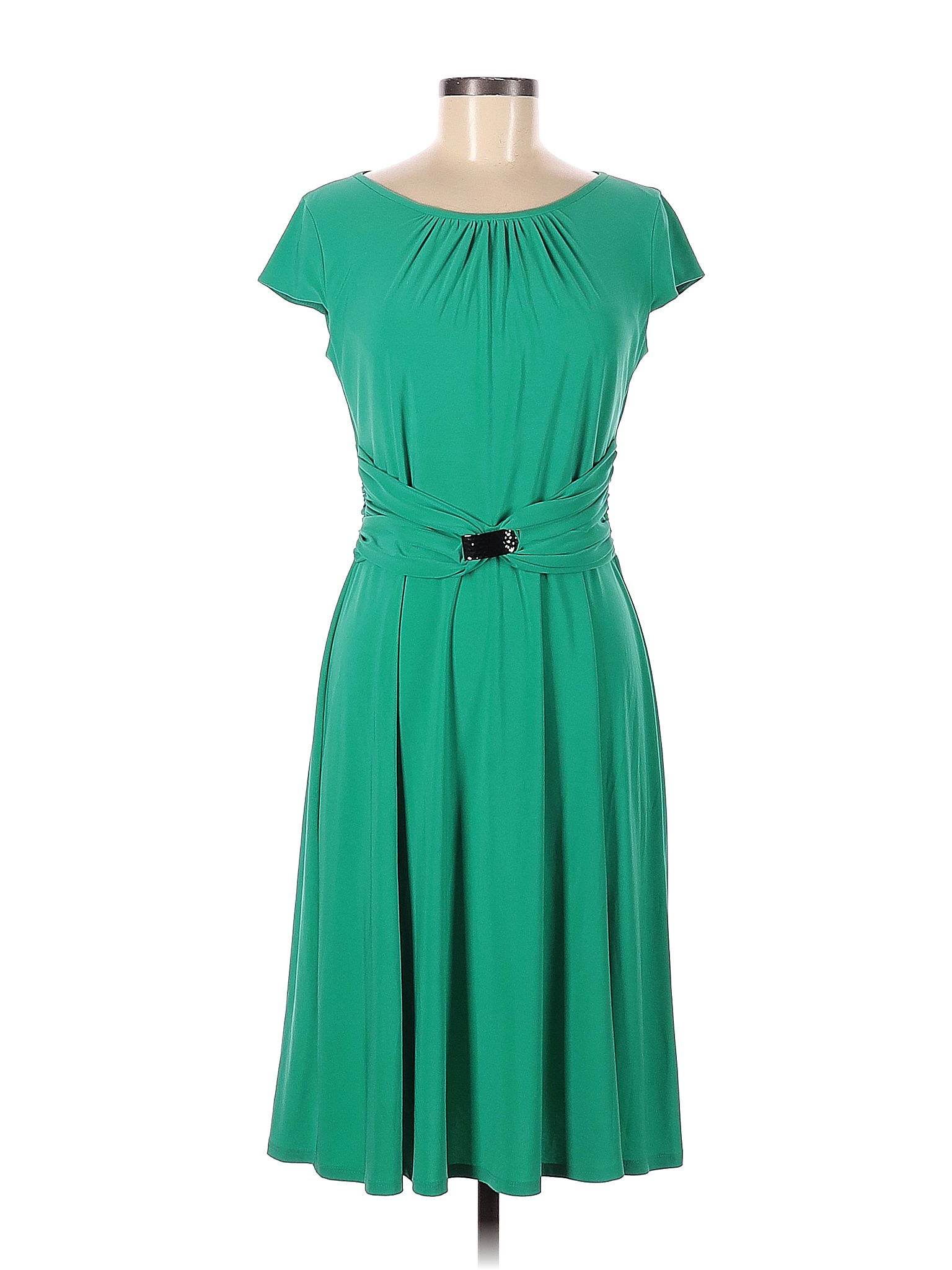 Evan Picone Solid Green Casual Dress Size 6 74 Off Thredup