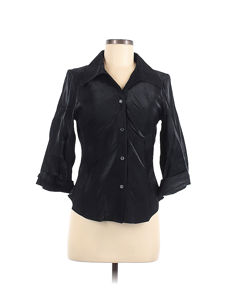 Mandee Solid Black 3/4 Sleeve Blouse Size M - 72% off | thredUP