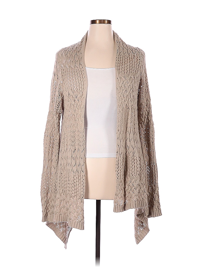 DressBarn 100% Cotton Solid Tan Cardigan Size XL - 65% off | thredUP