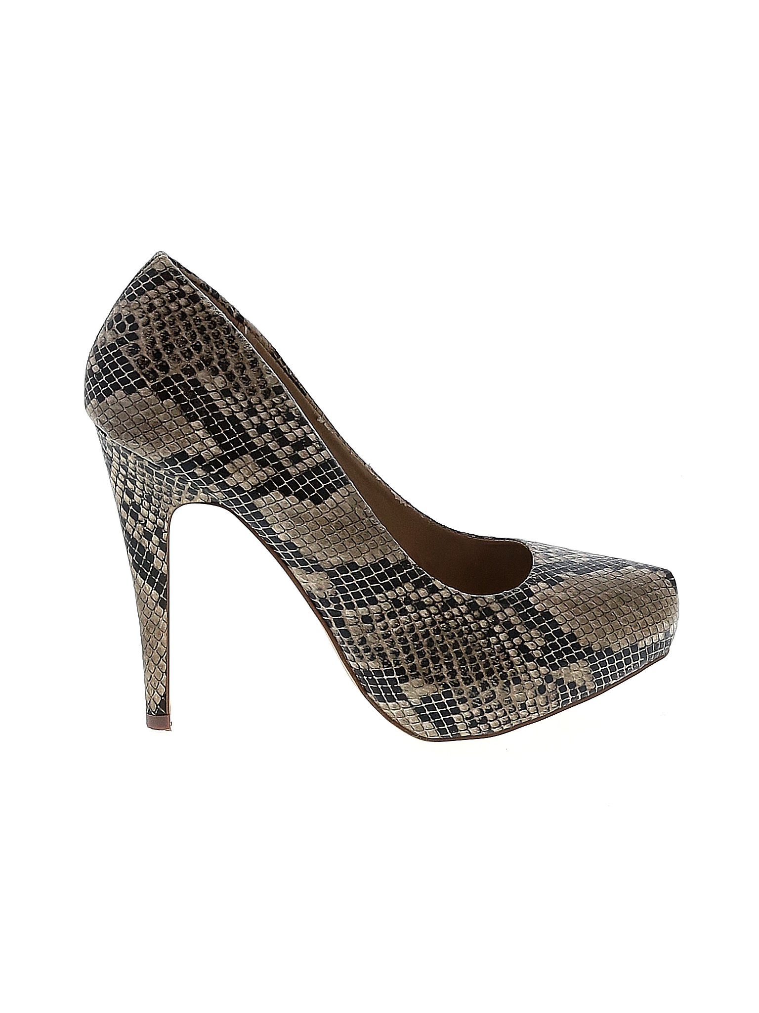 Eva & Zoe Animal Print Tan Heels Size 9 - 59% off | thredUP