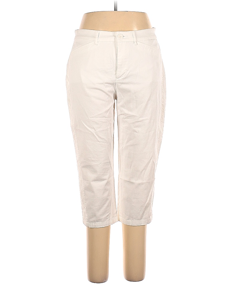 Croft And Barrow Solid Ivory Khakis Size 14 55 Off Thredup