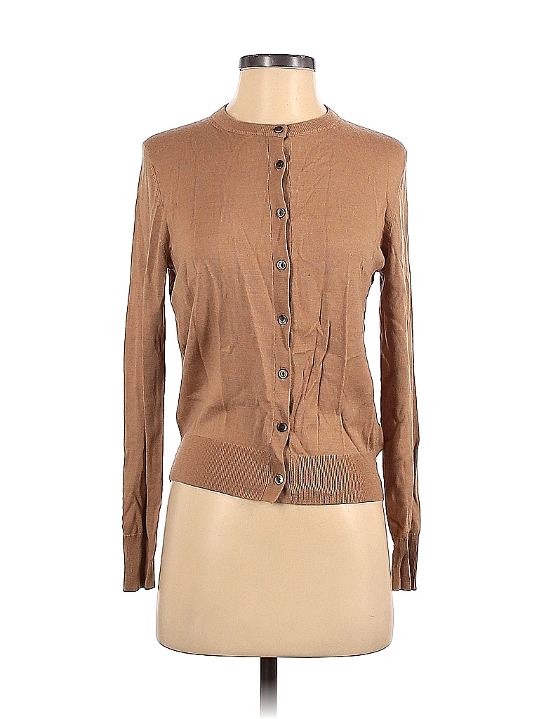 Uniqlo 100% Wool Solid Brown Wool Cardigan Size S - 59% off | thredUP