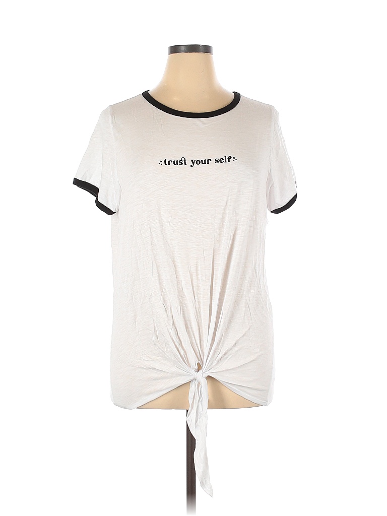 Torrid Solid White Short Sleeve T-Shirt Size 2X Plus (2) (Plus) - 38% ...