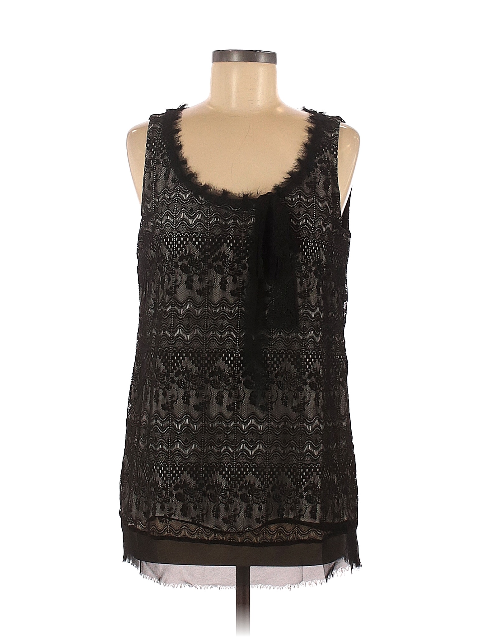 Cabi 100 Nylon Black Sleeveless Blouse Size M 56 Off Thredup