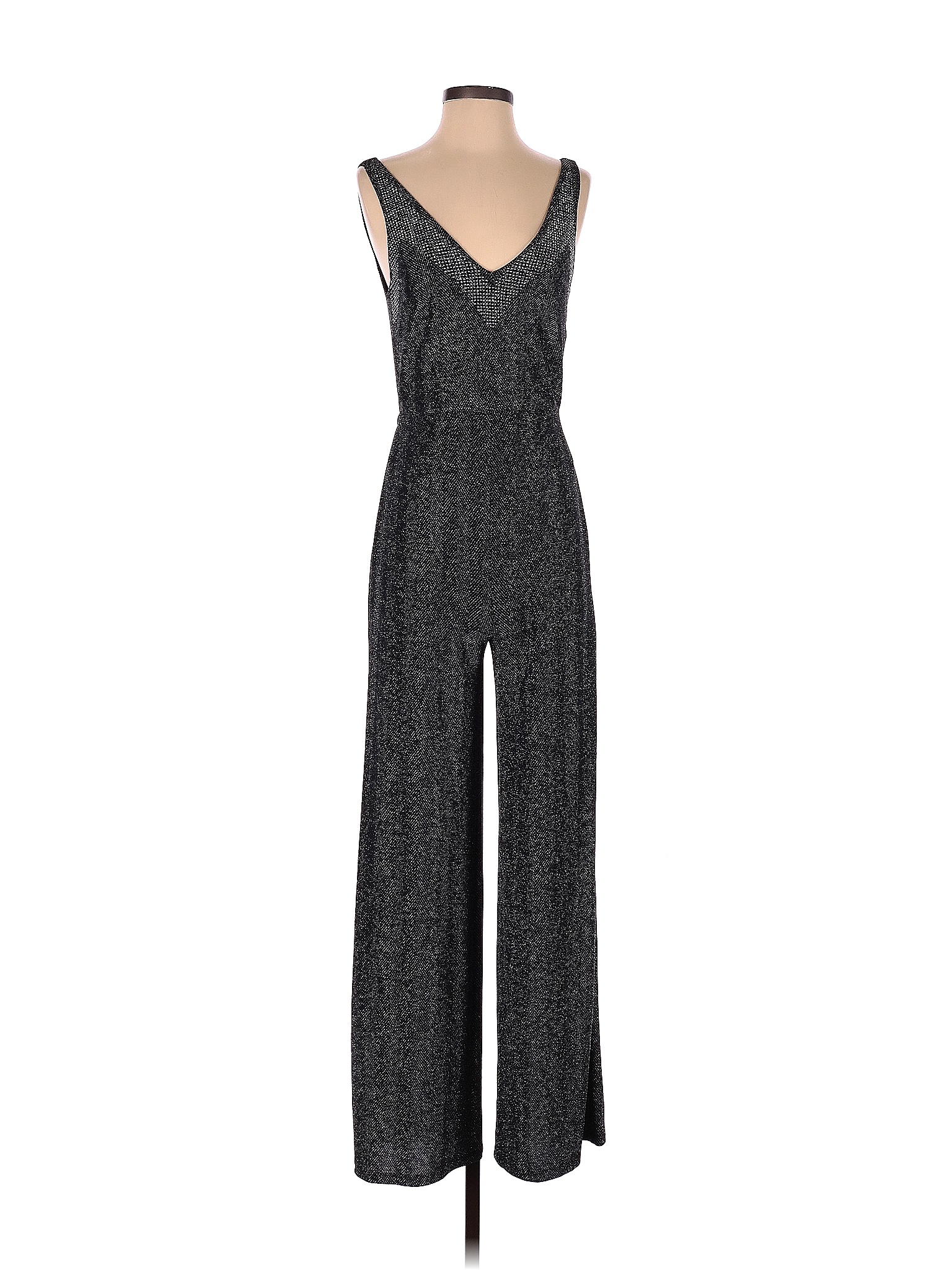 Bar III Solid Silver Jumpsuit Size S - 58% off | thredUP