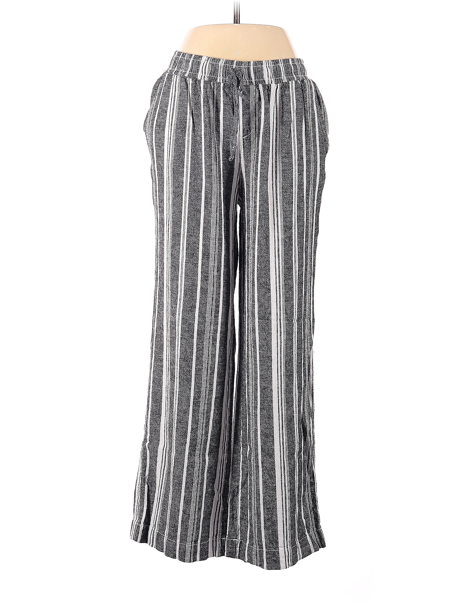 Briggs Stripes Gray Linen Pants Size M - 68% off | thredUP