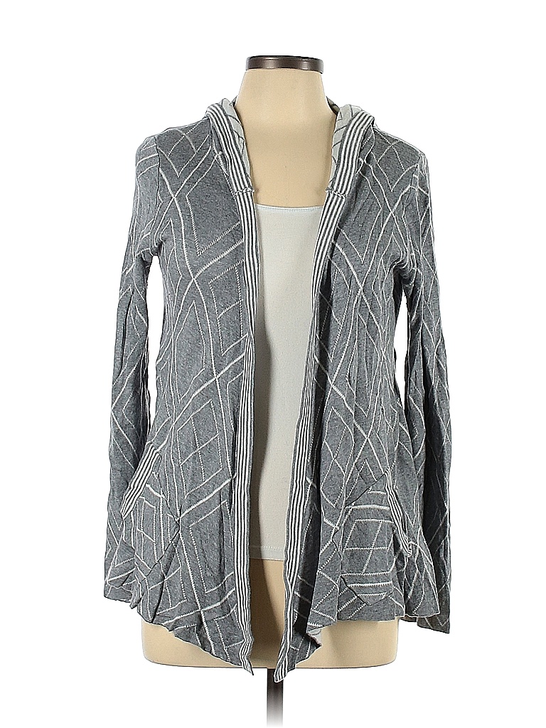Belldini Stripes Gray Cardigan Size L - 73% off | thredUP