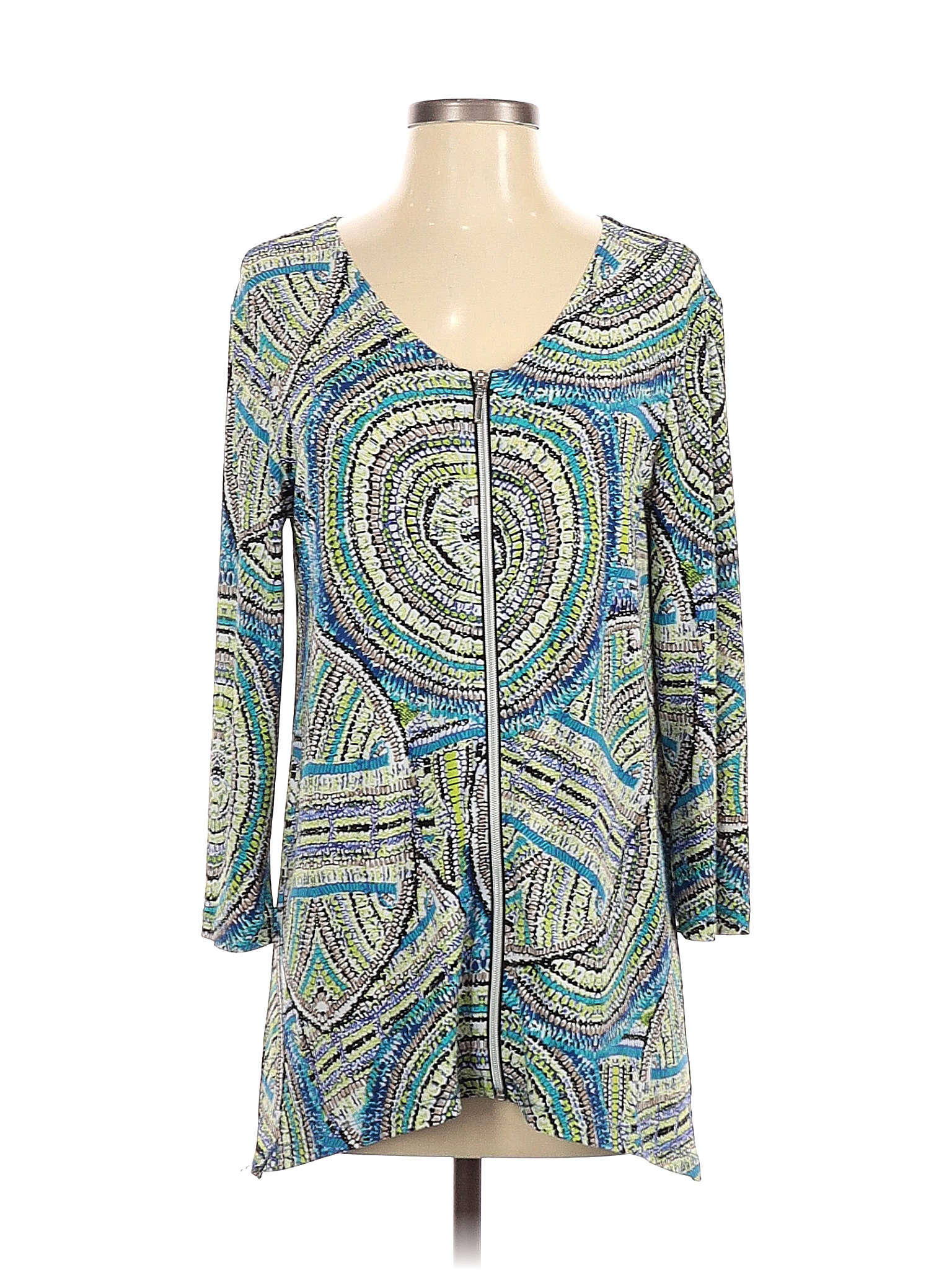 Peck & Peck Multi Color Blue Jacket Size S - 83% off | thredUP