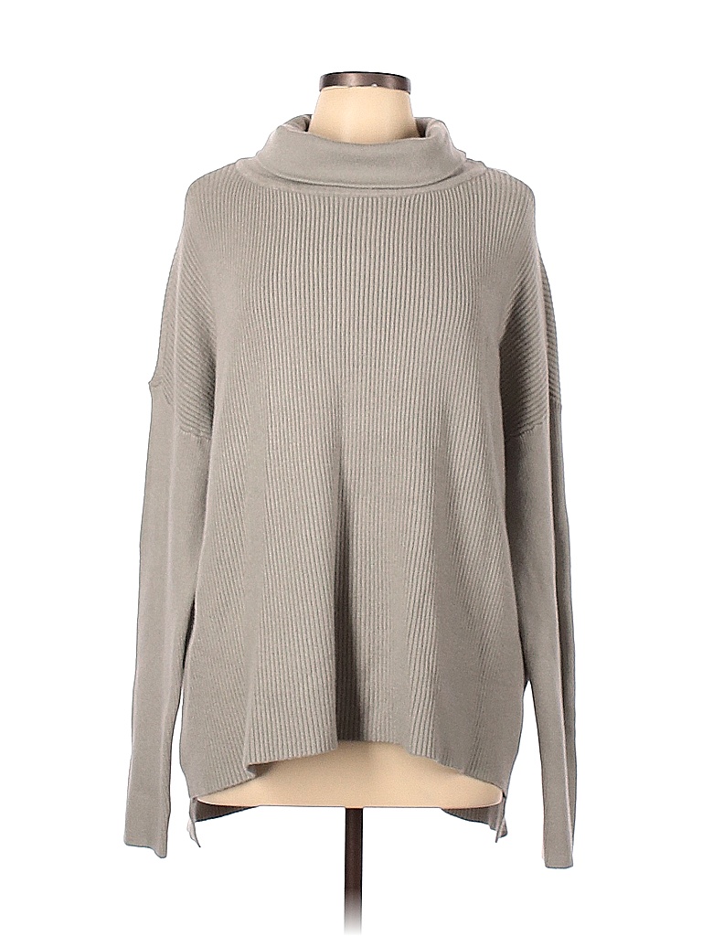 Devotion by Cyrus Color Block Solid Gray Pullover Sweater Size L - 35% ...