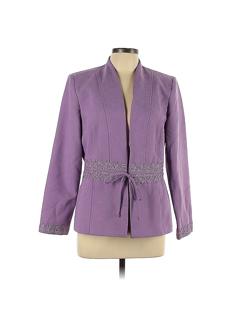 Koret 100% Polyester Solid Colored Purple Jacket Size 10 - 82% off ...