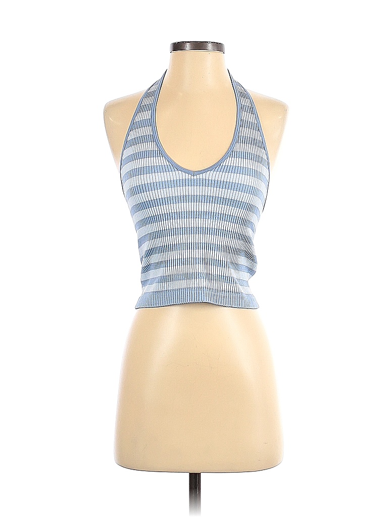 Assorted Brands Stripes Blue Halter Top Size S - 64% off | thredUP